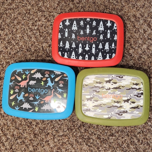 Bentgo | Accessories | Bentgo Kids Print Bundle Of 3 Boys 5 Compartment ...